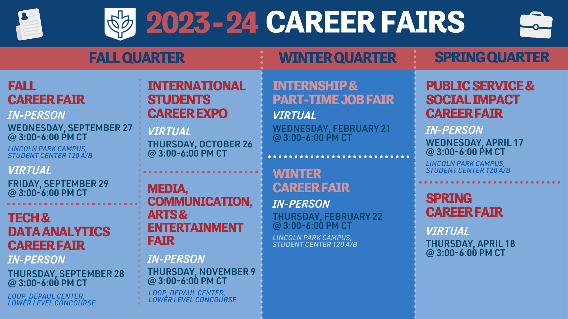 Career Fairs | For Employers | Career Center | DePaul University, Chicago