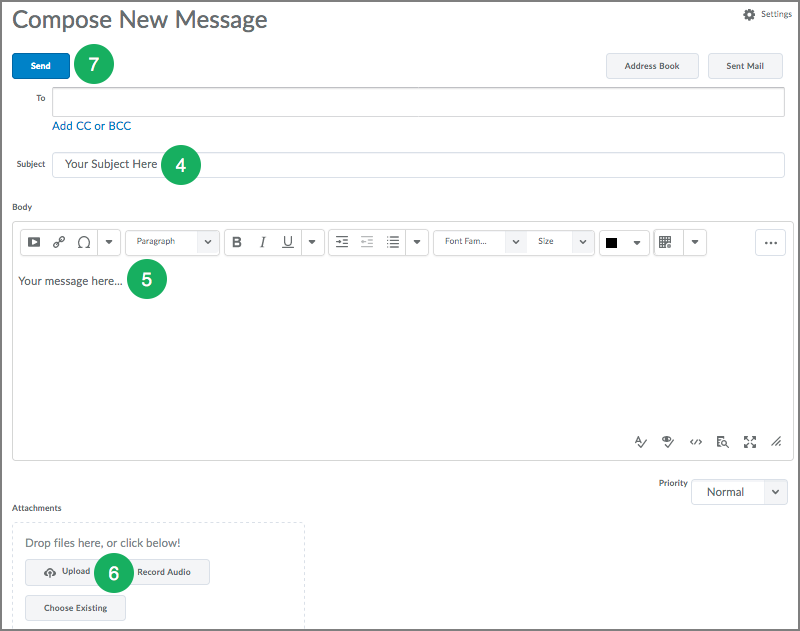 Sending Email to your Class in D2L | Classlist | Tools | Desire2Learn ...